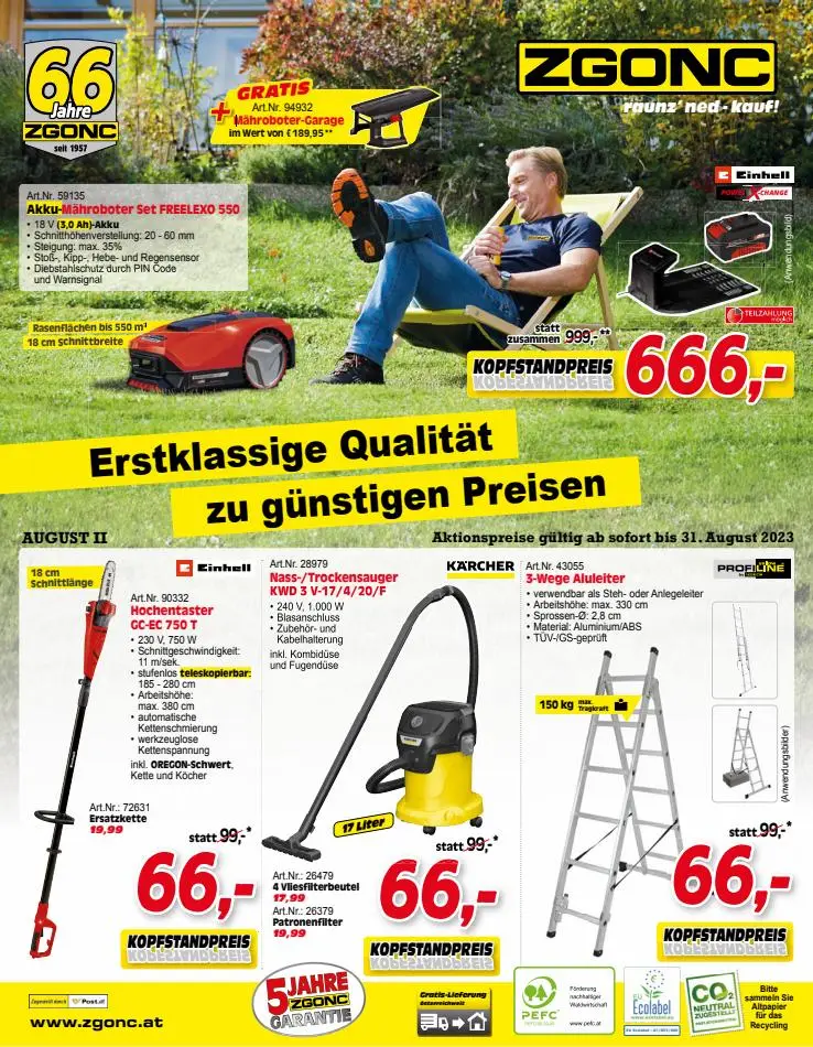 Zgonc Österreich - Produktkatalog, Werbeaktionen und Rabatte ...
