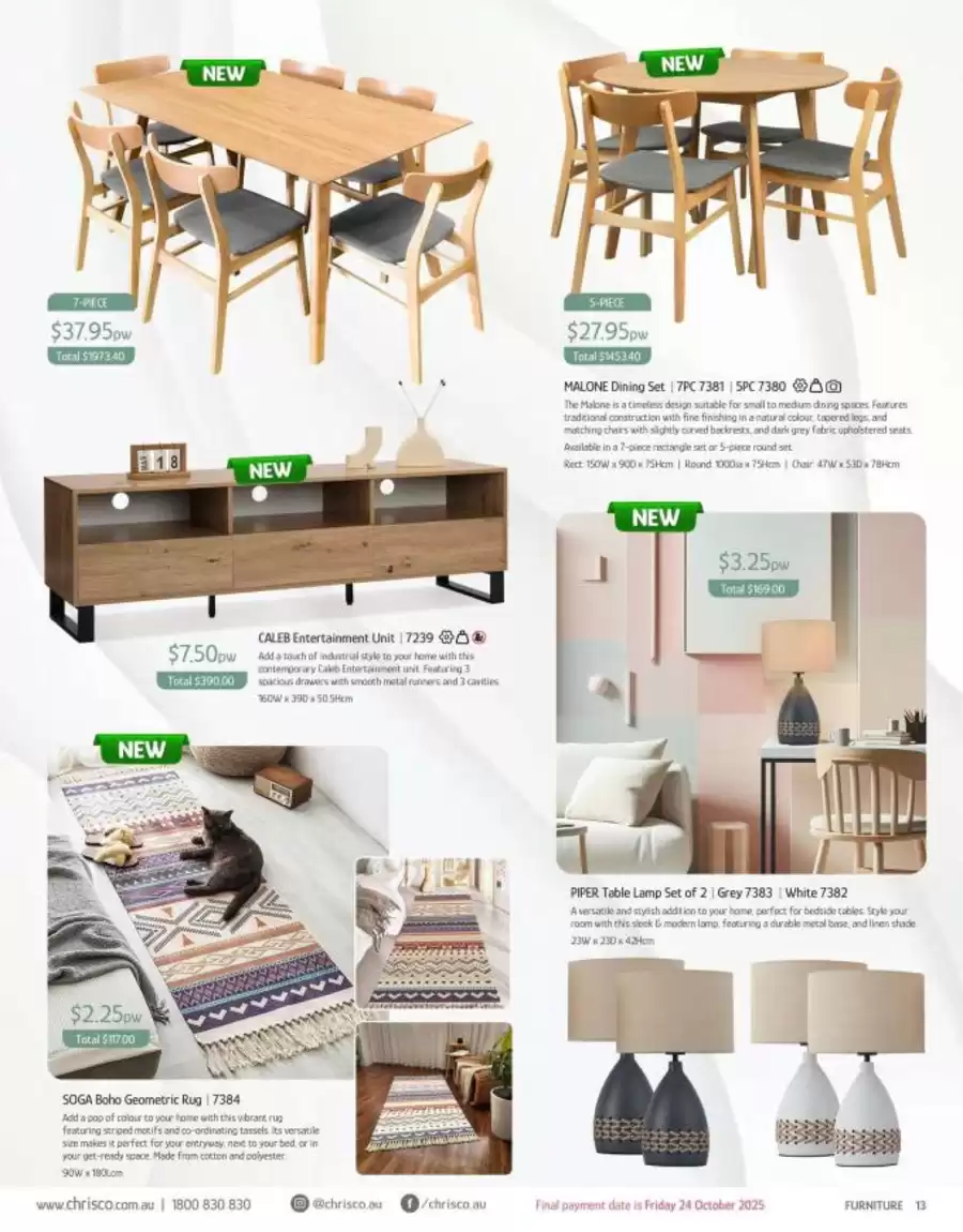 Chrisco: Home & Living 2025 01.10.2024/30.12.2025 | Catalogium Australia