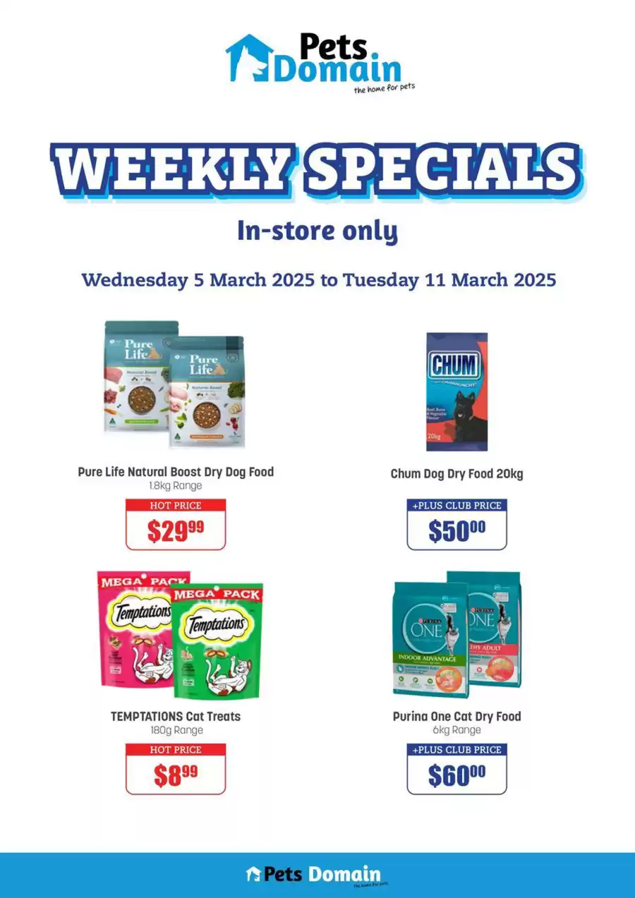 Pets Domain: Weekly Specials 04.03.2025/10.03.2025 | Catalogium Australia