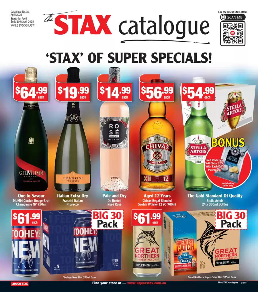 Liquor Stax: Weekly Specials 09.04.2025/19.04.2025 | Catalogium Australia