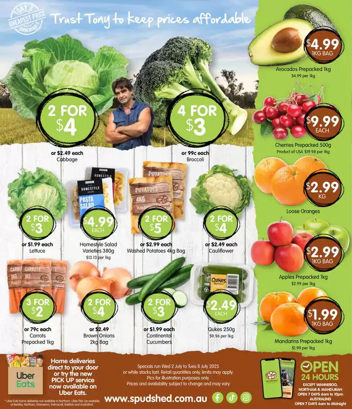 Spudshed: Weekly Specials 02.07.2025/08.07.2025 | Catalogium Australia