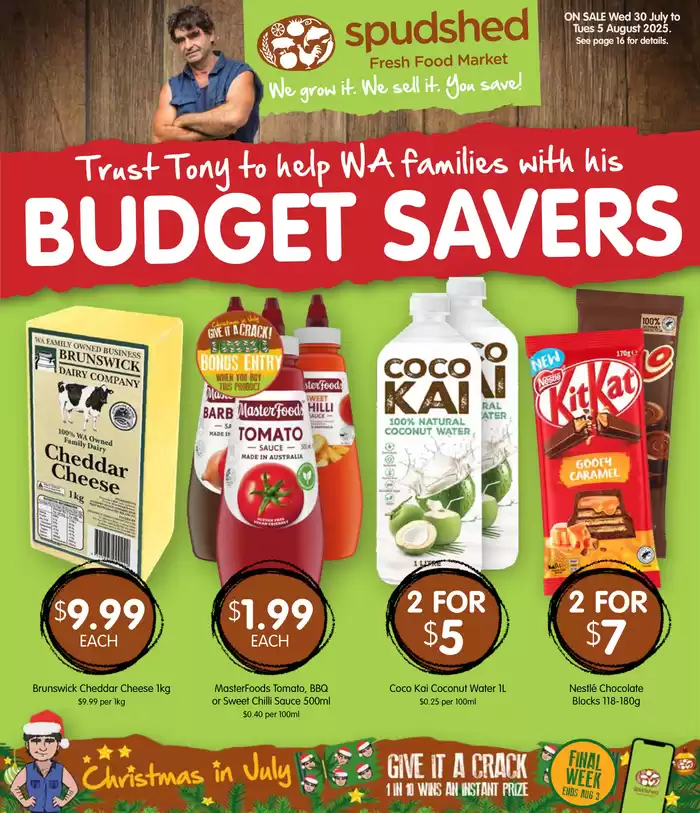 Spudshed: Weekly Specials 30.07.2025/05.08.2025 | Catalogium Australia