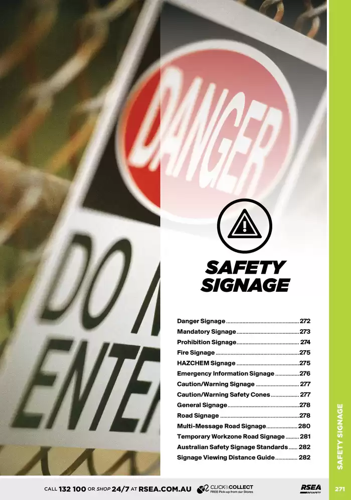 RSEA: Safety Signage 22 01.08.2025/31.12.2025 | Catalogium Australia