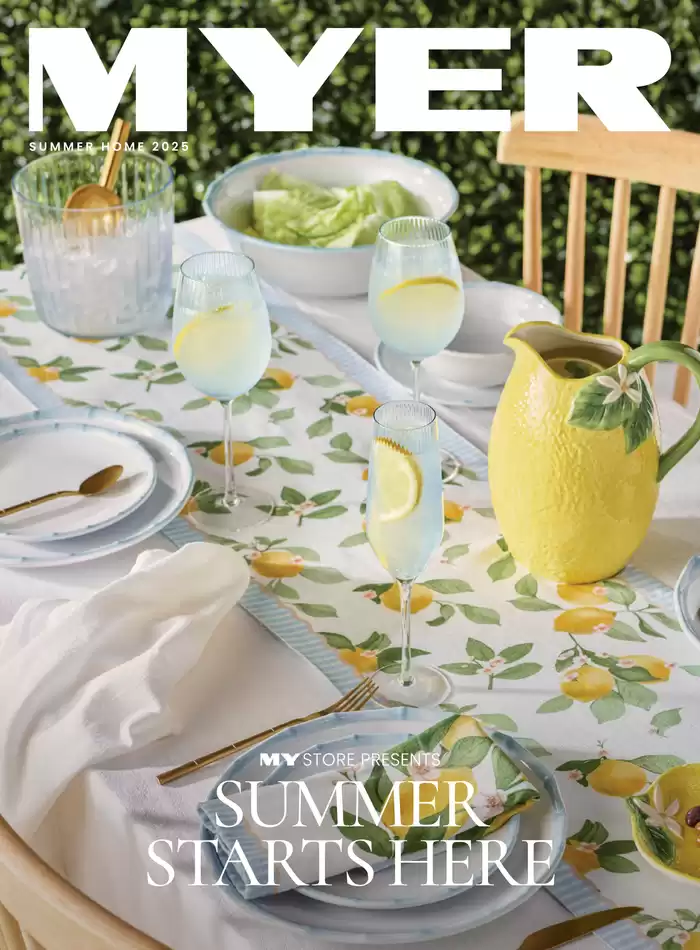 Myer: Summer Home 14.10.2025/02.11.2025 | Catalogium Australia