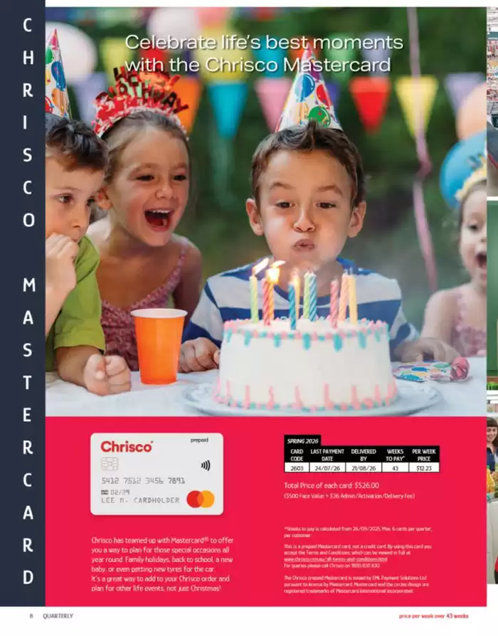 Chrisco: Spring Quarterly 2026 03.11.2025/30.11.2026 | Catalogium Australia