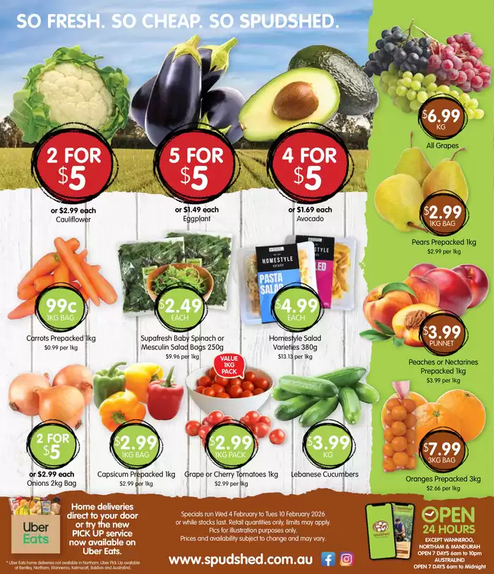 Spudshed: Weekly Specials 04.02.2026/10.02.2026 | Catalogium Australia