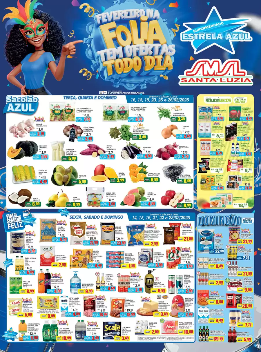 Supermercado Estrela Azul: Folheto Supermercado Estrela Azul 14.02.2025 ...