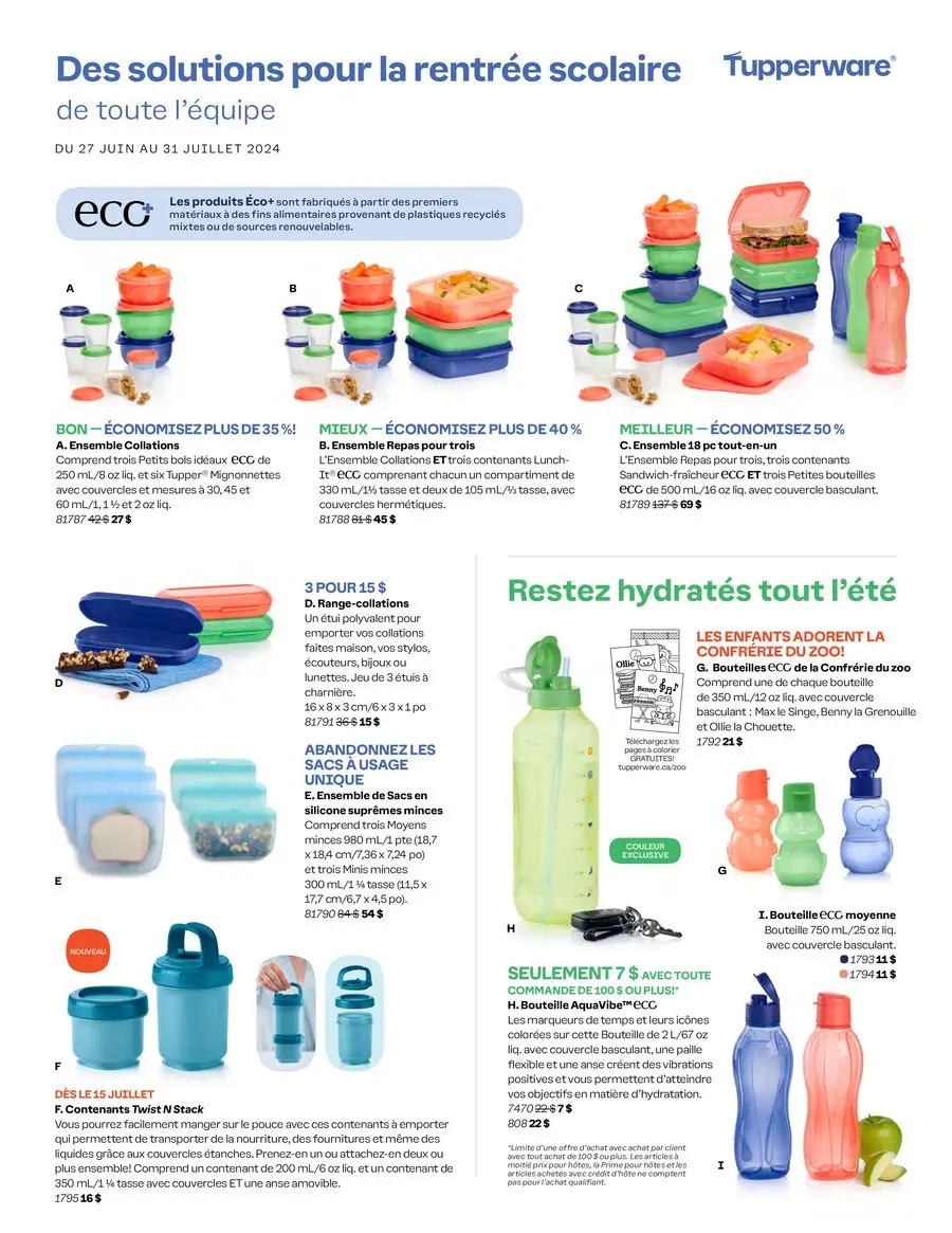 Tupperware Canada — Product catalog, promotions and discounts ...