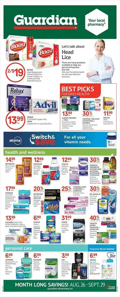 Guardian Pharmacy: Guardian Pharmacy weekly flyer 26.08.2022/01.09.2022 ...