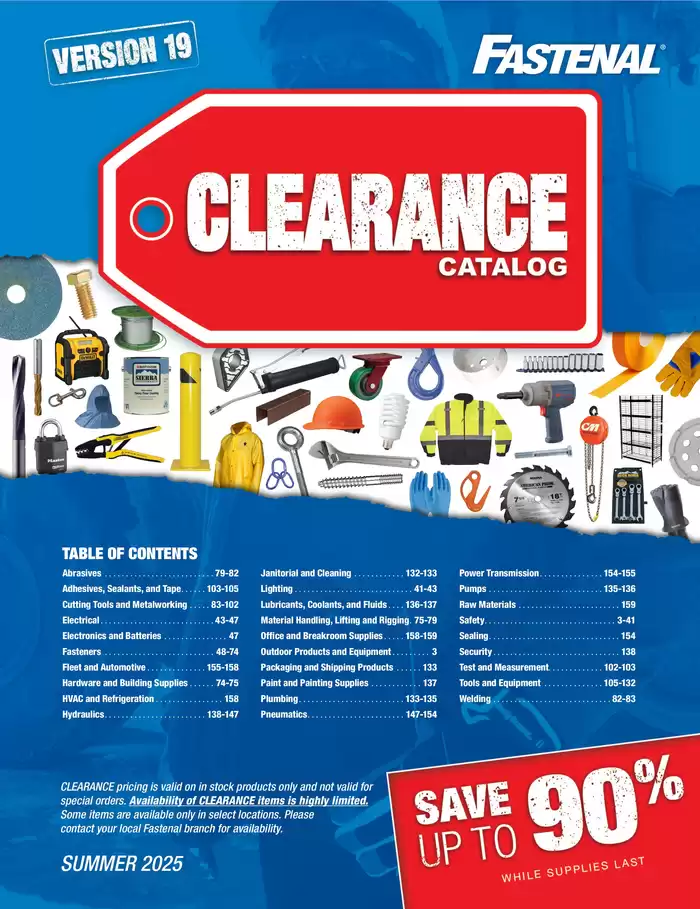 Fastenal: Fastenal Clearance Catalog 08.05.2025/31.08.2025 | Catalogium ...