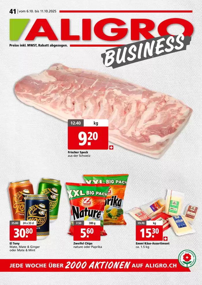Aligro Schweiz - Produktkatalog, Werbeaktionen und Rabatte | Catalogium ...