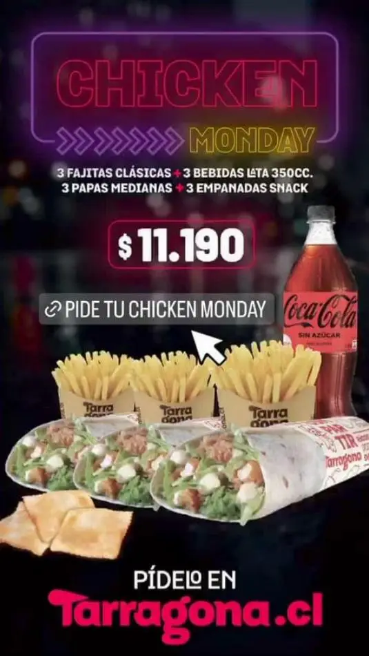 Tarragona: Chicken monday 27.09.2022/24.10.2022 | Catalogium Chile
