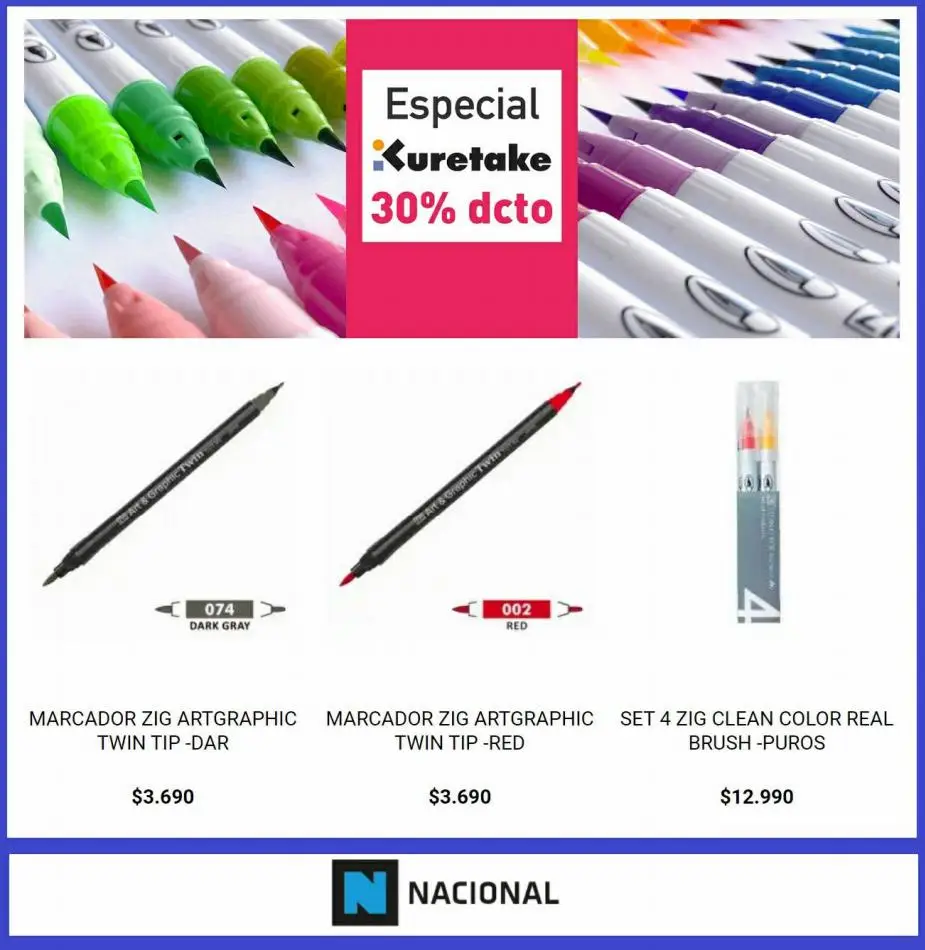 Librería Nacional: Especial Kuretake 07.10.2022/25.10.2022 | Catalogium ...