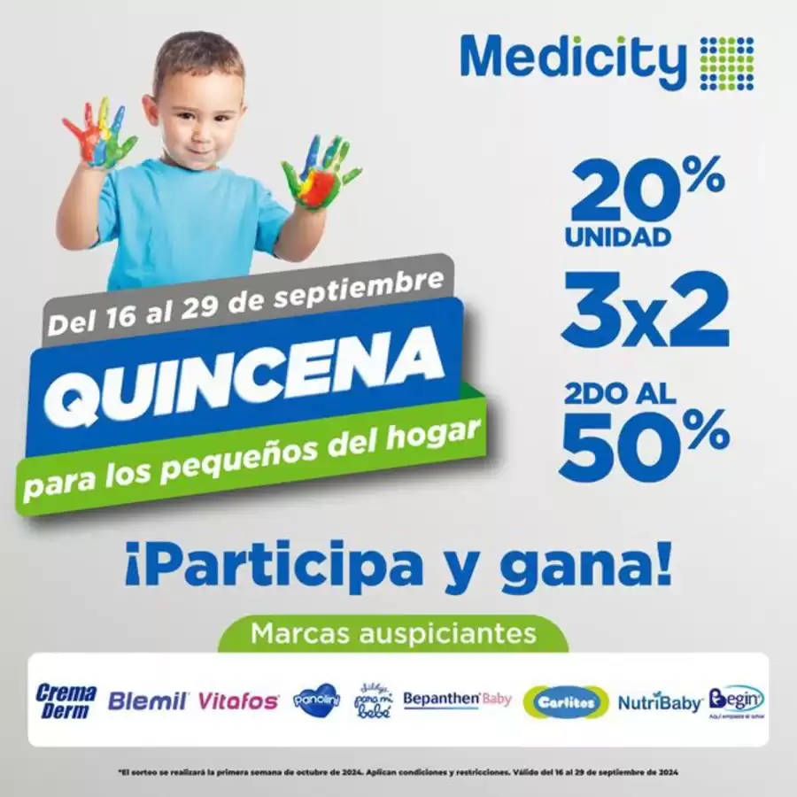 Farmacias Medicity: Quincena para los pequeños del hogar 19.09.2024/29. ...
