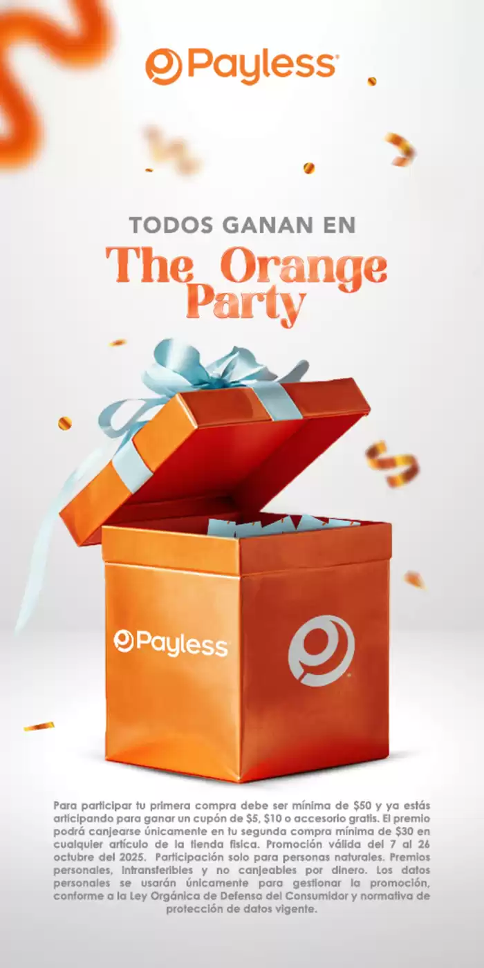 Payless: The orange party 10.10.2025/26.10.2025 | Catalogium Ecuador