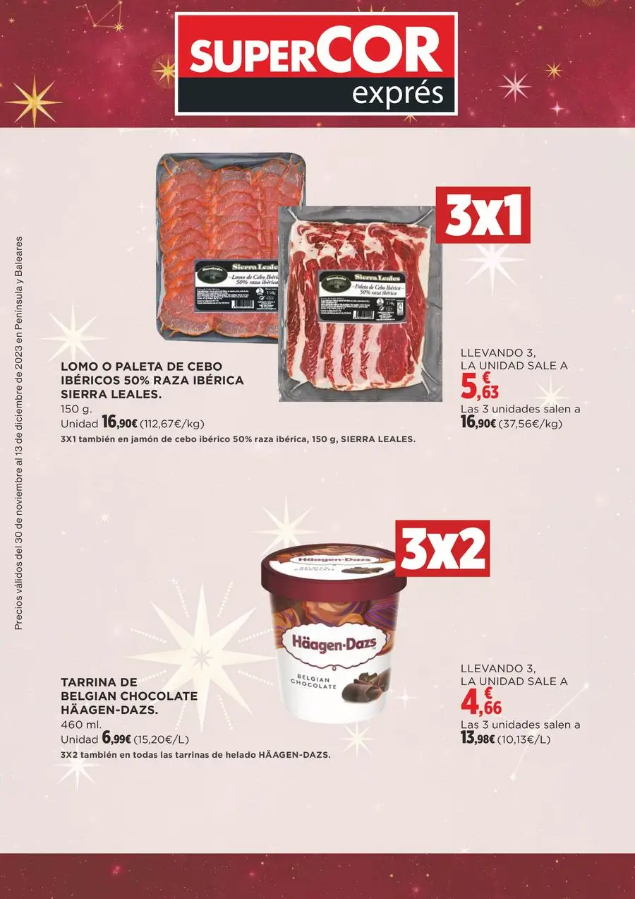Supercor Exprés: Precios válidos del 30 de noviembre al 13 de diciembre ...
