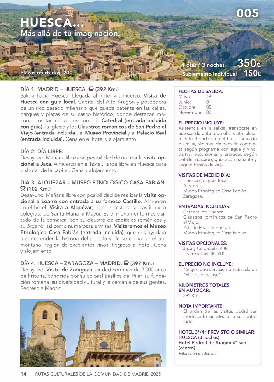 Nautalia Viajes: Rutas CAM Nacional 2025 11.03.2025/31.12.2025 | Catalogium España