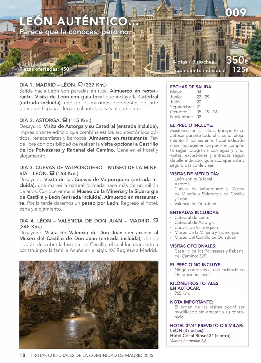 Nautalia Viajes: Rutas CAM Nacional 2025 11.03.2025/31.12.2025 | Catalogium España