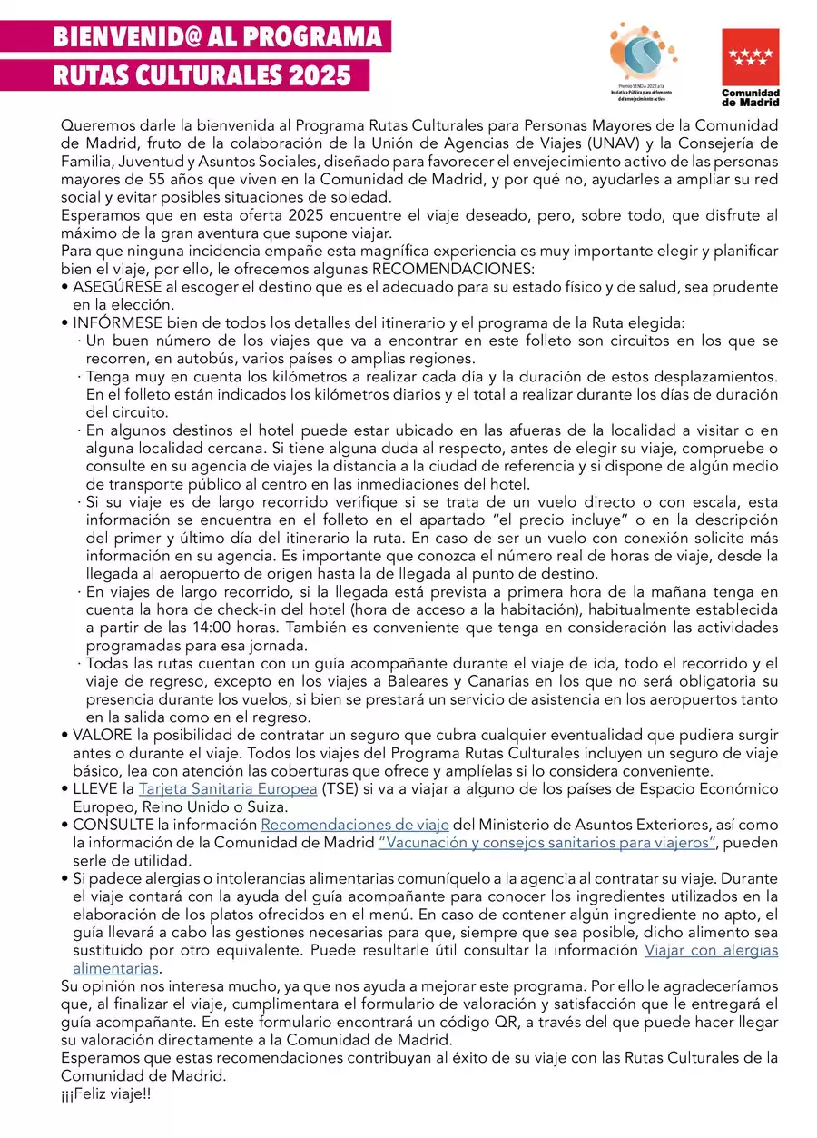 Nautalia Viajes: Rutas CAM Nacional 2025 11.03.2025/31.12.2025 | Catalogium España