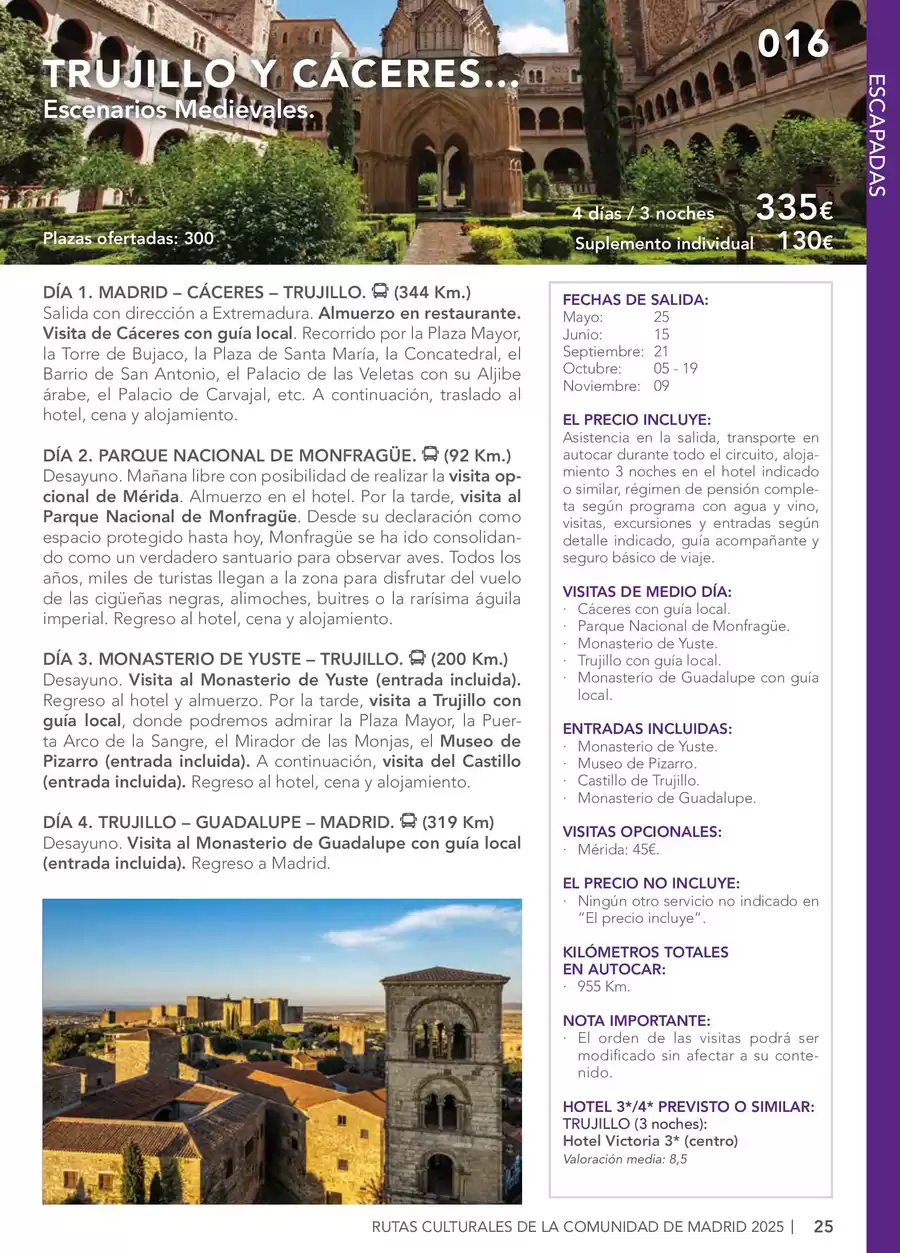 Nautalia Viajes: Rutas CAM Nacional 2025 11.03.2025/31.12.2025 | Catalogium España