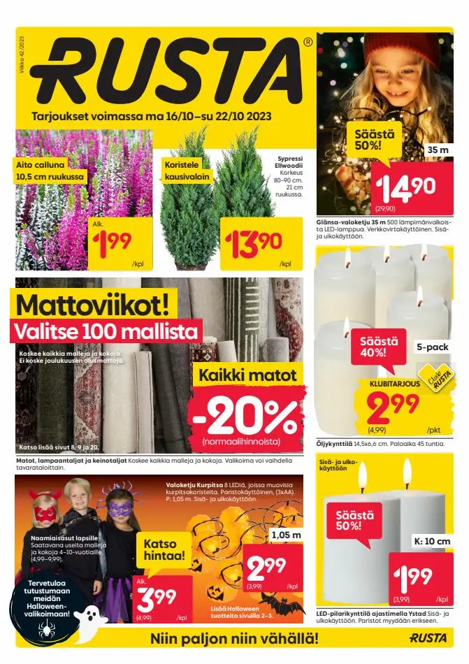 Rusta Suomi - Tuoteluettelo, kampanjat ja alennukset | Catalogium Suomi