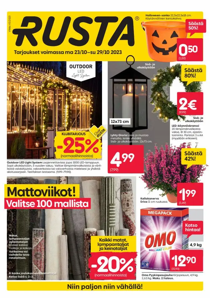 Rusta Suomi - Tuoteluettelo, kampanjat ja alennukset | Catalogium Suomi