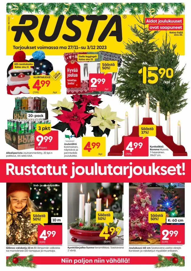 Rusta Suomi - Tuoteluettelo, kampanjat ja alennukset | Catalogium Suomi