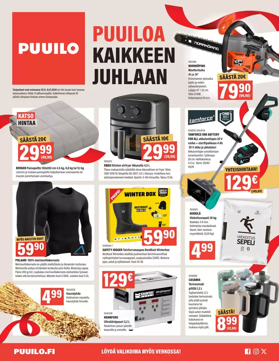 Puuilo Suomi - Tuoteluettelo, kampanjat ja alennukset | Catalogium Suomi