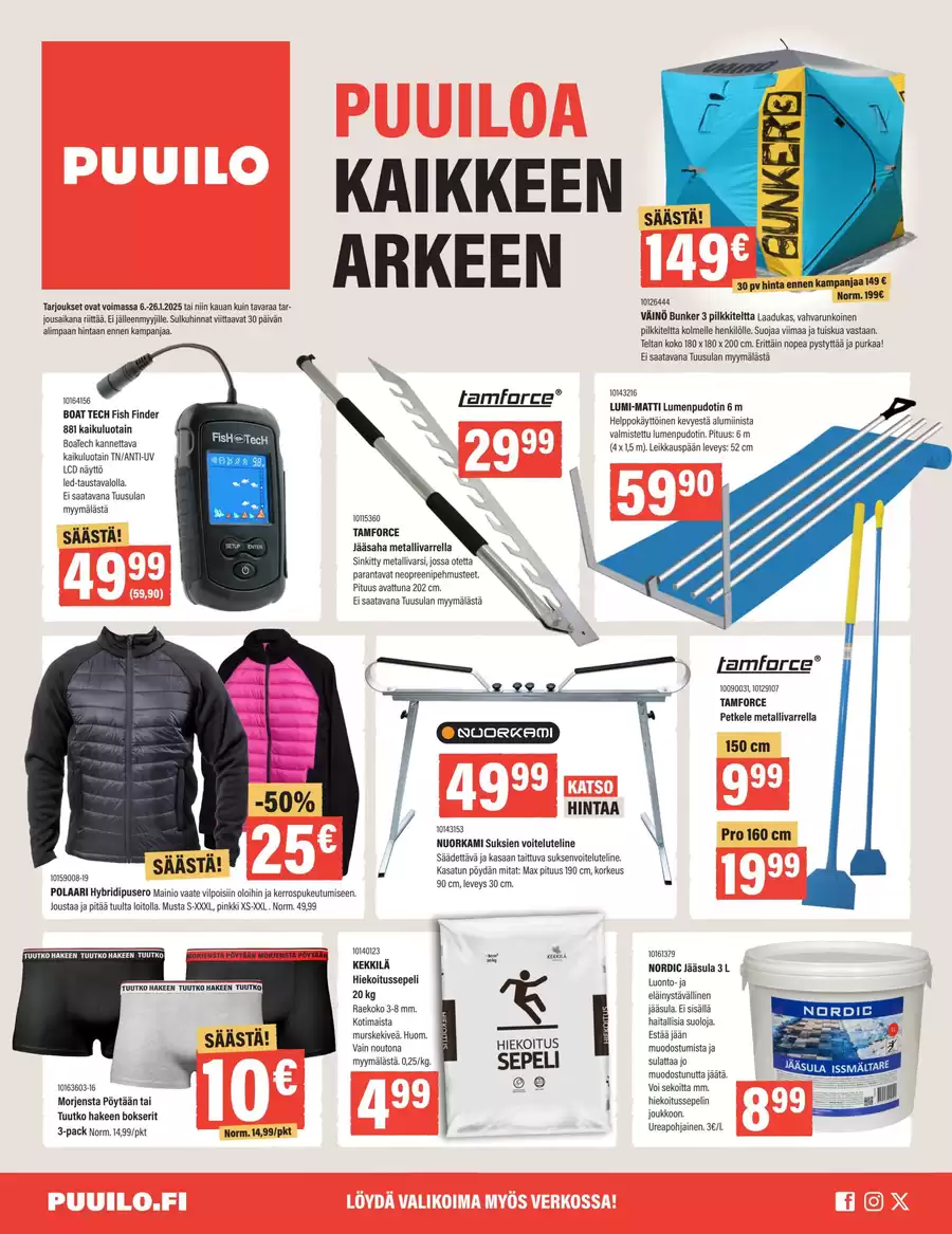 Puuilo Suomi - Tuoteluettelo, kampanjat ja alennukset | Catalogium Suomi