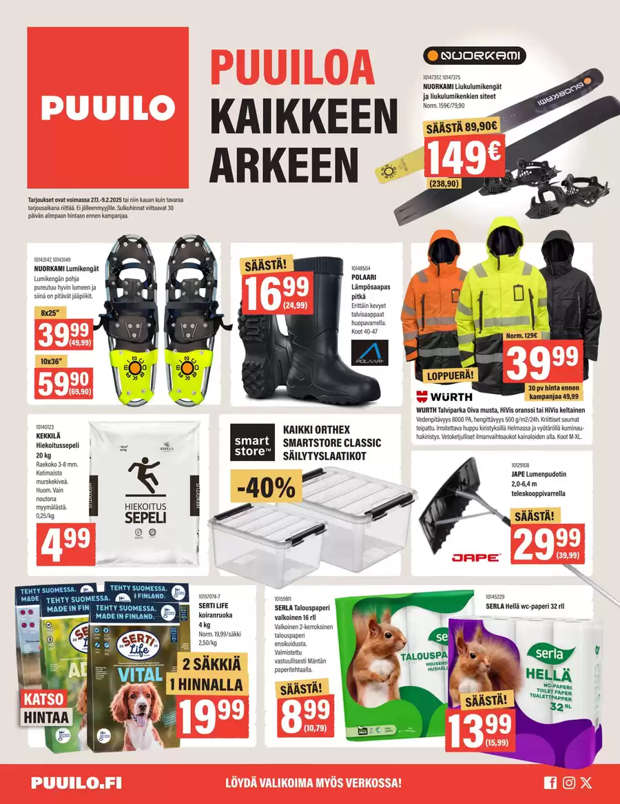 Puuilo Suomi - Tuoteluettelo, kampanjat ja alennukset | Catalogium Suomi