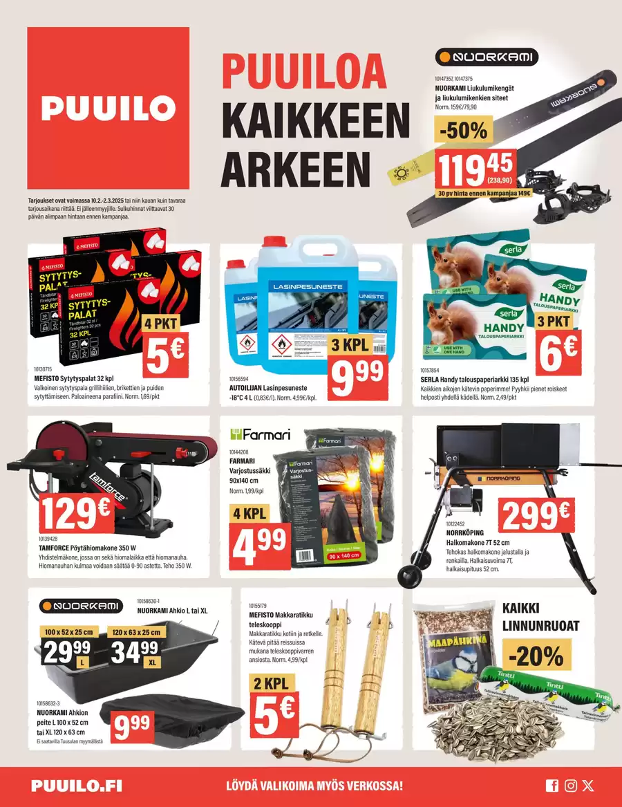 Puuilo Suomi - Tuoteluettelo, kampanjat ja alennukset | Catalogium Suomi