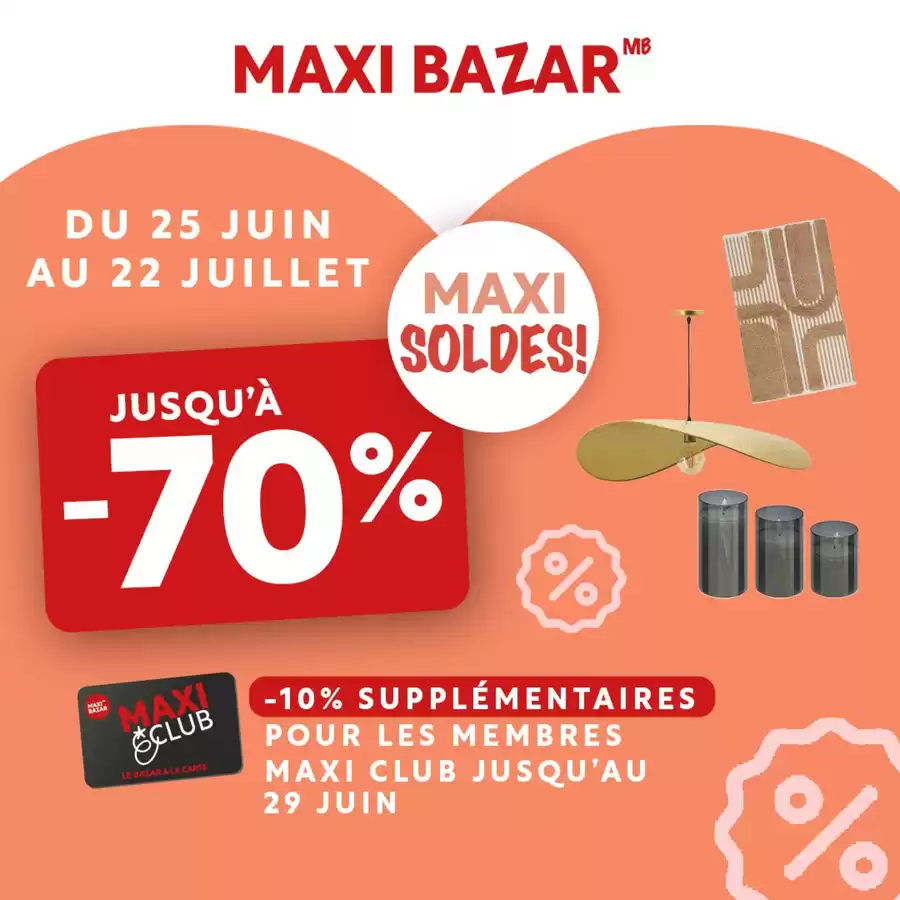 Maxi Bazar: Maxi SOLDES 27.06.2025/22.07.2025 | Catalogium France