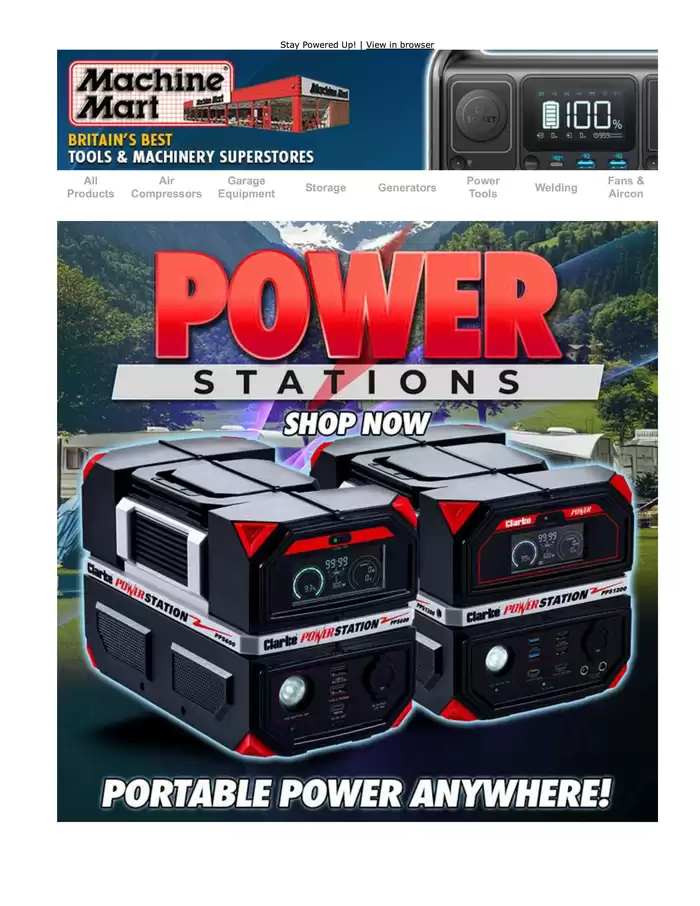 Machine Mart: Power Stations 25.07.2025/17.08.2025 | Catalogium United Kingdom