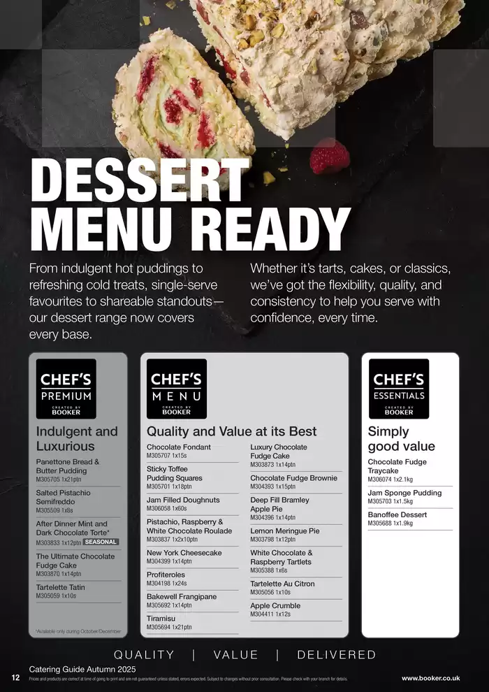 Booker Wholesale: Booker Catering Guide 27.10.2025/31.12.2025 | Catalogium United Kingdom