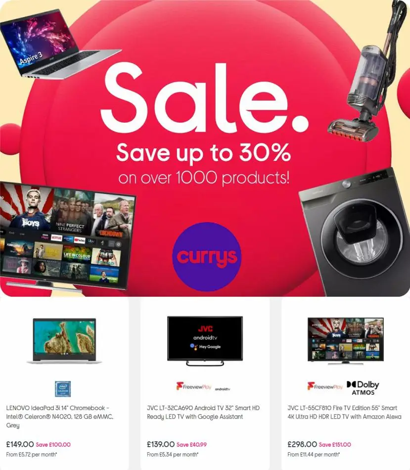 Currys United Kingdom — Product catalog, promotions and discounts ...