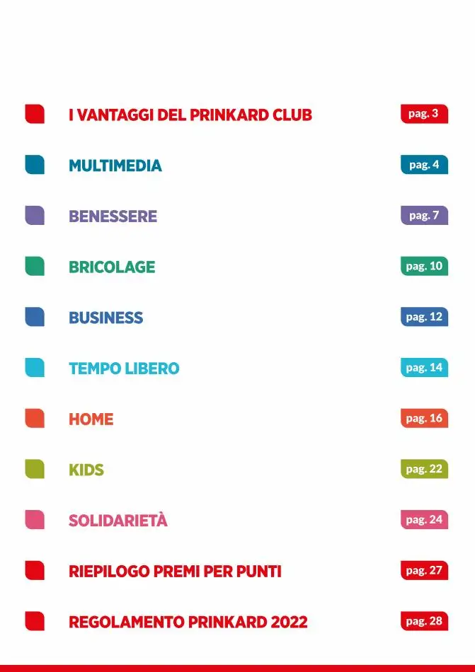 Prink: Catalogo Premi 05.09.2022/30.12.2022 | Catalogium Italia