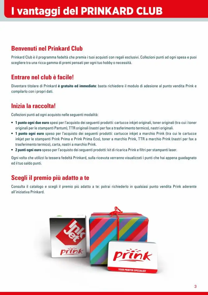Prink: Catalogo Premi 05.09.2022/30.12.2022 | Catalogium Italia