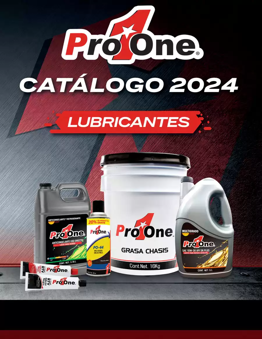 Pro One: Catálogo Lubricantes 23.10.2024/31.03.2025 | Catalogium México