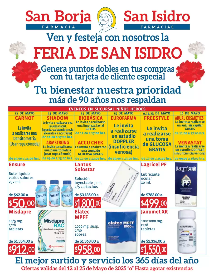 Farmacias San Isidro y San Borja: Folleto 12.05.2025/25.05.2025 | Catalogium México