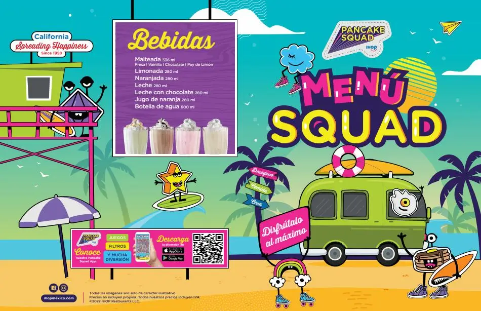 Ihop: Menú Squad 30.08.2022/30.09.2022 | Catalogium México