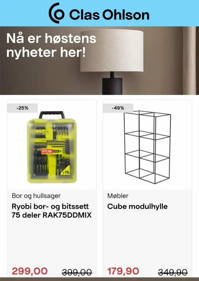 Clas Ohlson Norge - Produktkatalog, kampanjer og rabatter | Catalogium Norge