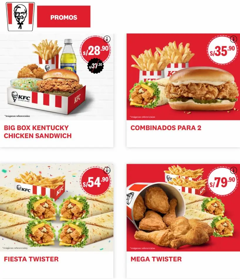 KFC Perú - Catálogo de productos, promociones y descuentos | Catalogium ...