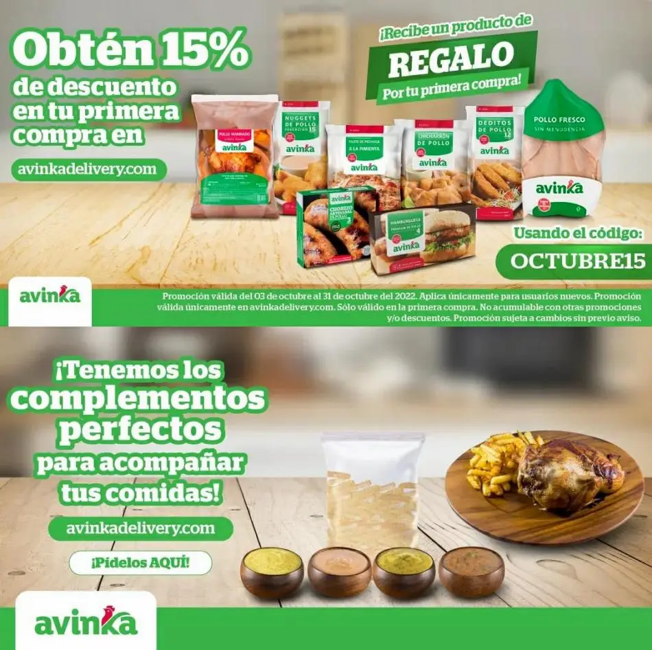 Avinka: Promos del mes 13.10.2022/31.10.2022 | Catalogium Perú