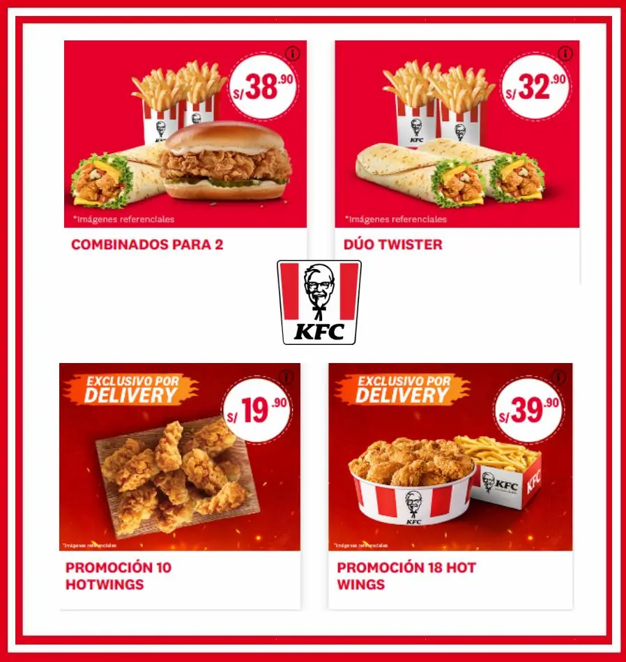 KFC Perú - Catálogo de productos, promociones y descuentos | Catalogium ...