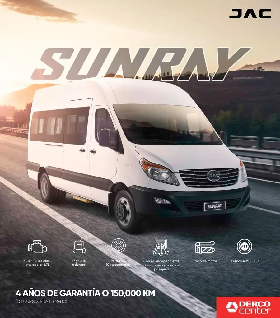 Jac Motors: Sunray 20.10.2023/31.05.2024 | Catalogium Perú