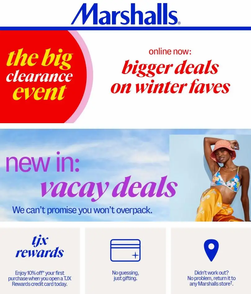 Marshalls United States — Product catalog, promotions and discounts ...