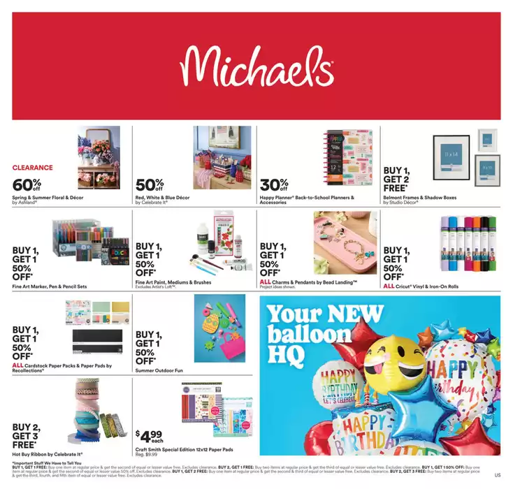 Michaels: 6/29 Weekly Ad 29.06.2025/13.07.2025 | Catalogium United States