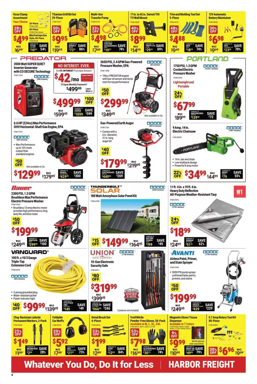 Harbor Freight Tools: Harbor Freight Tools weekly ad 08.10.2024/22.10.2024 | Catalogium United ...
