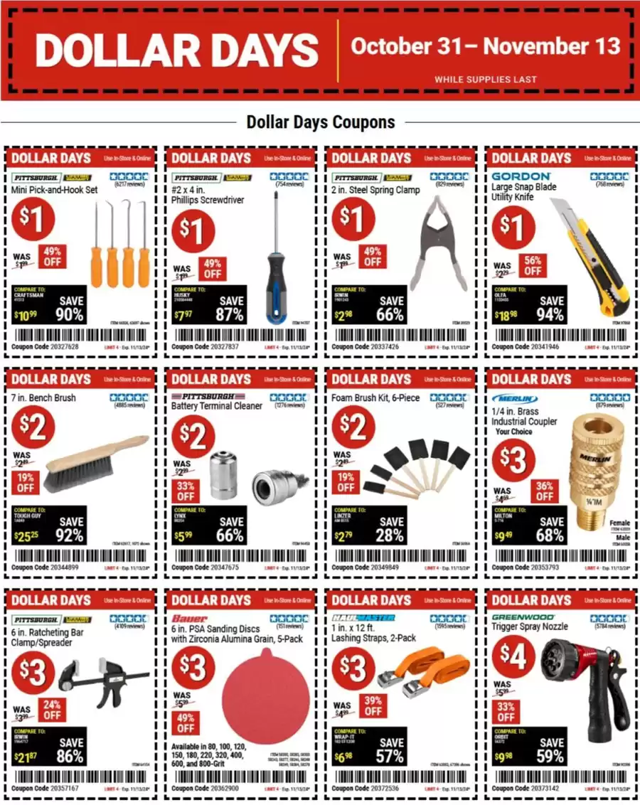 Harbor Freight Tools: Harbor Freight Tools weekly ad 31.10.2024/14.11. ...