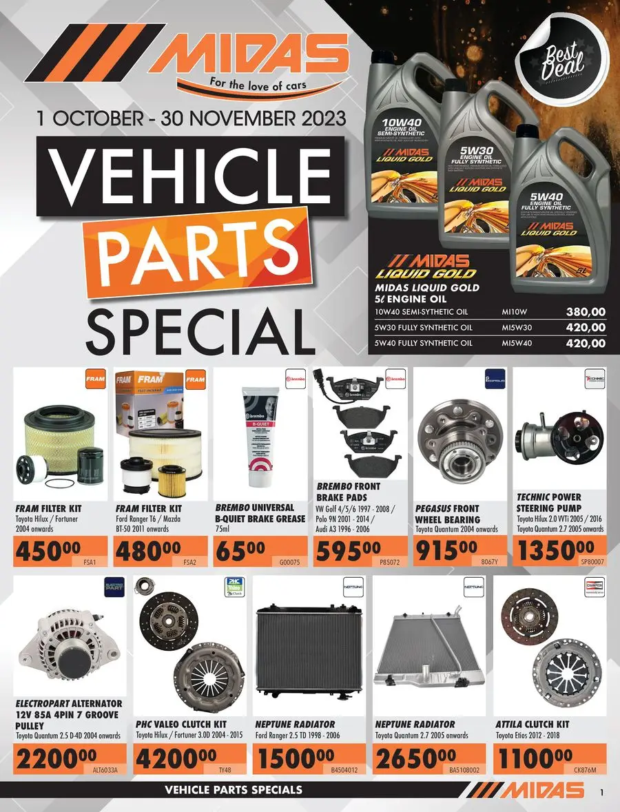 Alpha Pharm: Midas Vehicle Parts 15.10.2023/29.11.2023 | Catalogium ...